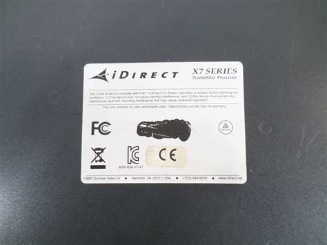 Idirect X7 Vsat Router Modem For Marine Satellite Broadband Max