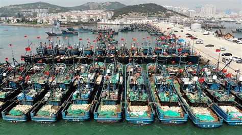 黄渤海休渔期结束 渔民出海喜开捕图片新闻中国政府网