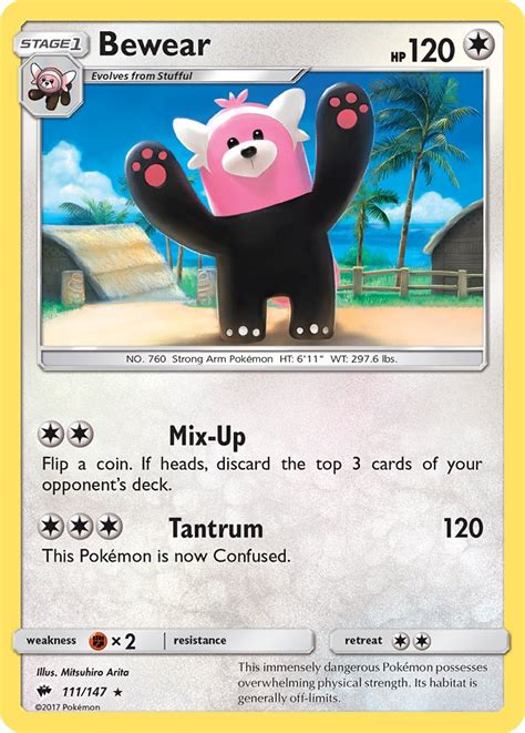 Bewear 111147 Burning Shadows Pokemonkaartnl