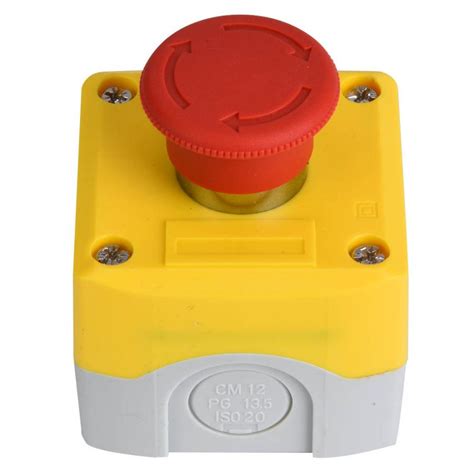 Red Sign Emergency Stop Push Button Switch IP65 Wa Grandado