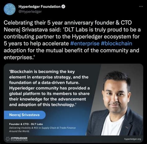 Neeraj Srivastava On Linkedin Enterprise Blockchain Partnerships
