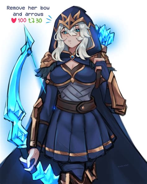Ashe League Of Legends Drawn By Cookie W Danbooru