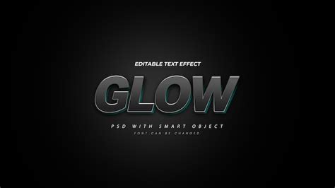 Premium PSD Glow Text Effect