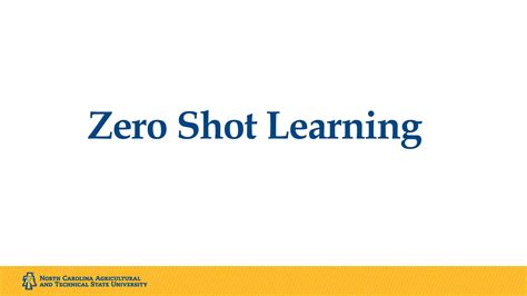 Zero Shot Learning Pptx