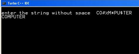 Write A Program To Print String Without Any Special Character C