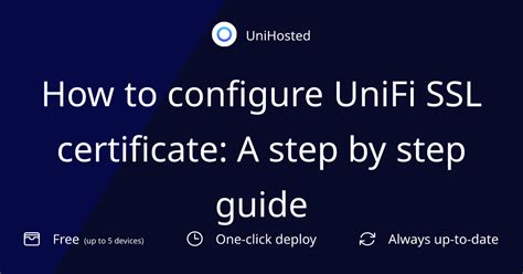 How To Configure Unifi Ssl Certificate