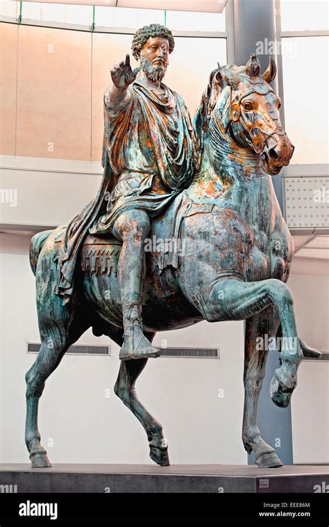 Equestrian Statue Of Marcus Aurelius Marco Aurelio 161 180 Ad On