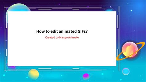 How To Edit Animated GIFs Animation Video Created By Animated Scholar Mango Animation Maker