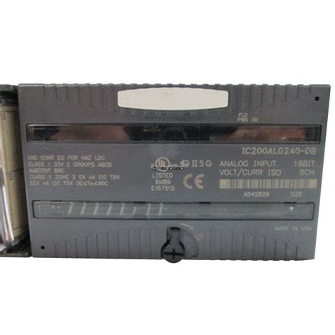ge fanuc ic200alg240 analog input module 10 volt dc 4 20 milli amp 4