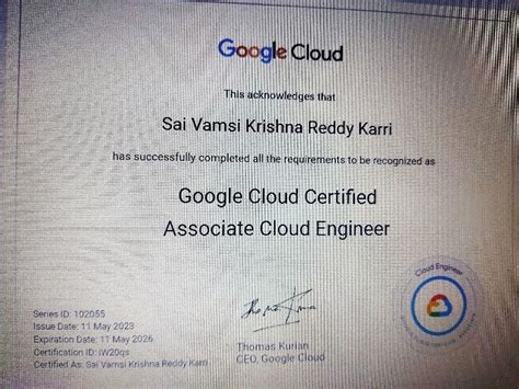 Sai Vamsi Krishna Reddy Karri On Linkedin Cloud Engineer Share
