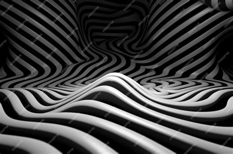 Premium Ai Image An Optical Illusion Created By Intersecting Geomet