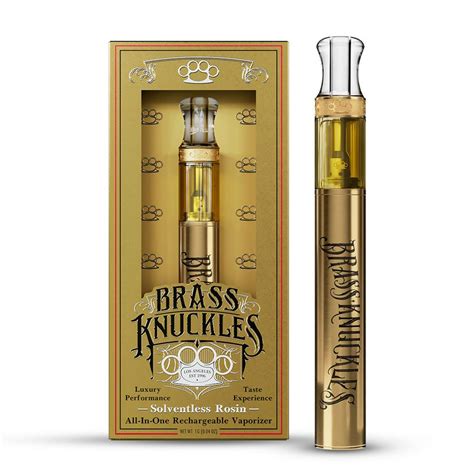 Brass Knuckles Sour Tangie Live Rosin All In One Rechargeable Brass