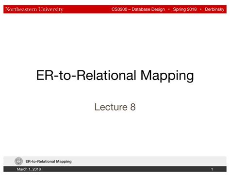 Pdf Lecture 08 Mapping Northeastern University · 2018 04 18 · Er To