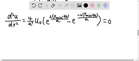 Solved The Potential Energy Of Two Atoms In A Molecule Can Sometimes Be Approximated By The