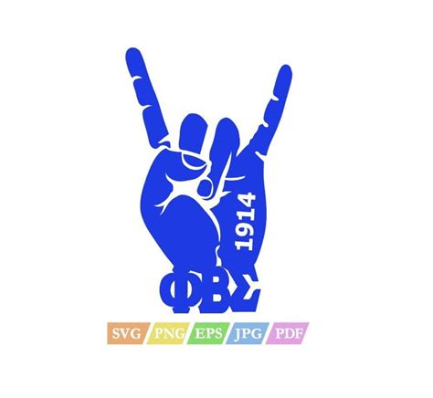 Phi Beta Sigma Hand Sign Svg Cricut Silhuette  Pdfeps Etsy