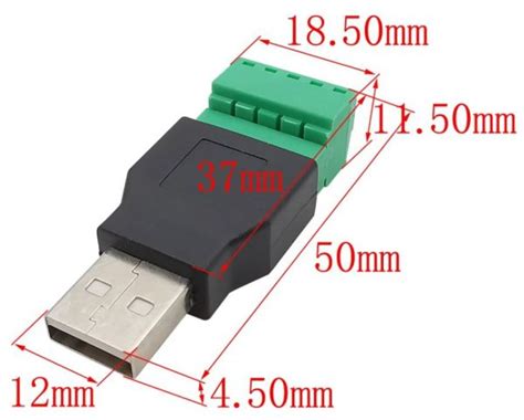 USB Male Female To Screw Terminal Connector
