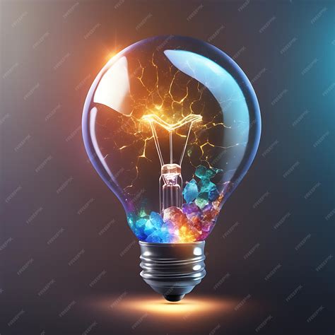 Premium Photo Clear Light Bulb And Enlightened Insights Light Bulb Above Book Signifies