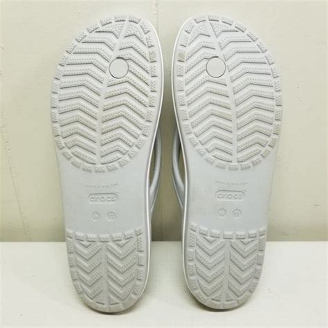 Crocs Shoes Crocs W1 White Gray Thong Sandals Really Sexi Flip Flops Jelly Rubber Iconic