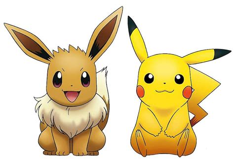 Eevee And Pikachu Kiss