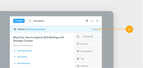 Subtasks MeisterTask