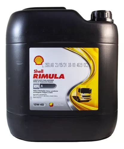 Óleo Shell Rimula Rt4x 15w40 Ci 4 Balde 20l Frete Grátis