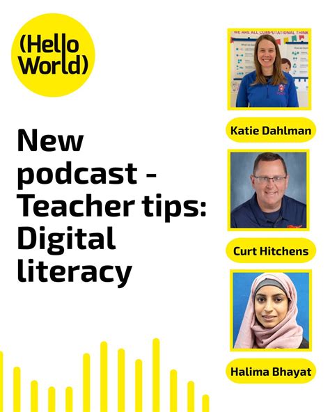 Teachingtips Digitalliteracy Helloworld Helloworldpodcast