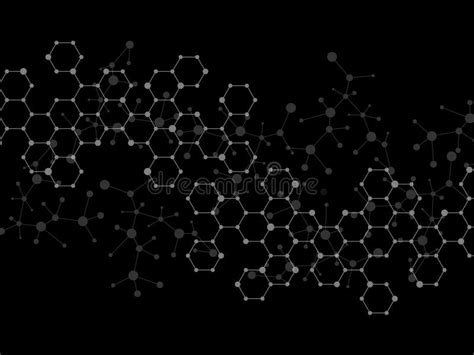 Hexagonal Molecules Background Molecular Structure Of Dna Stock Illustration Illustration Of