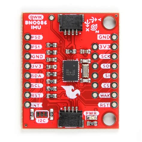 Sparkfun Vr Imu Breakout Bno086 Qwiic Red Pcb Arduino