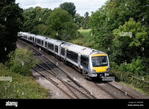 Chiltern Railways Class 168 Diesel Train At Hatton Bank Warwickshire