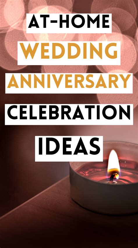 20 At Home Wedding Anniversary Celebration Ideas Wedding Anniversary