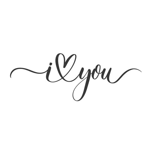 I Love You Cursive Font