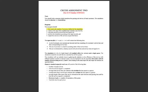 Solved Csci203 Assignment Two Due 2355 Sunday 19092021