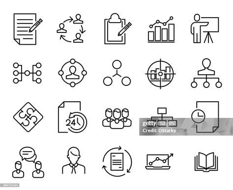 Simple Collection Of Scrum Agile Related Line Icons High Res Vector Graphic Getty Images