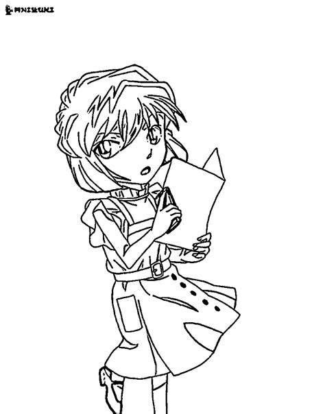 60 صفحة تلوين المحقق كونان