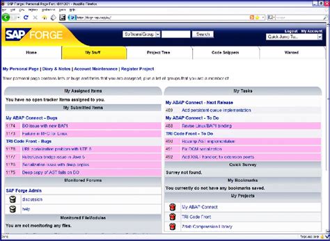 Sap Forge Developer Dashboard Each Developer On The Forge Has An