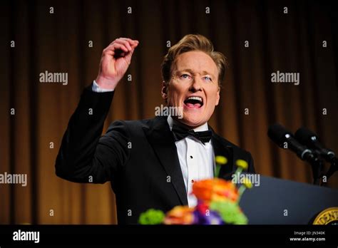 Comedian Conan Obrien Delivers A Comedy Routine During The White House