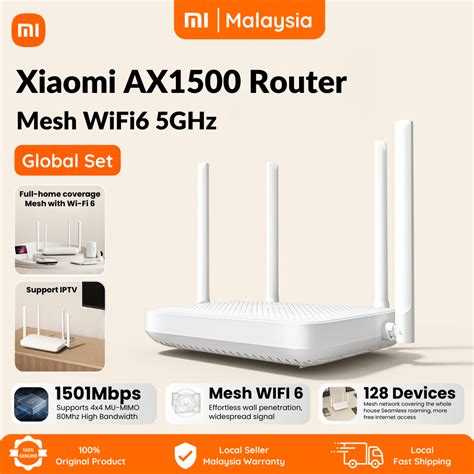 Global Xiaomi Mi Router Ax1500 5ghz Mesh Wifi 6 High Speed 1500mbps Iptv Gigabit Network