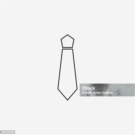 타이 라인 아이콘 개요 벡터 로고 일러스트 레이 션 선형 Pictogra 개인 장식품에 대한 스톡 벡터 아트 및 기타 이미지 개인 장식품 검은색 기업 재무와 산업