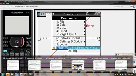 Ti Nspire Tips Press To Test Youtube