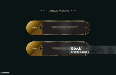 두 개의 황금 버튼 기호 아이콘 어두운 배경에 워크 플로우 템플릿 디자인 및 다목적 인포 그래픽 벡터의 단계 0명에 대한 스톡