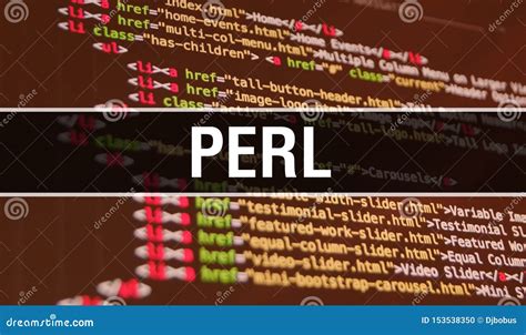 Perl Concept Illustration Using Code For Developing Programs And App