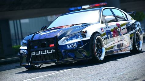 LSPD Lewd Santos Police Department Lexus GS350 GTA5 Mods Com