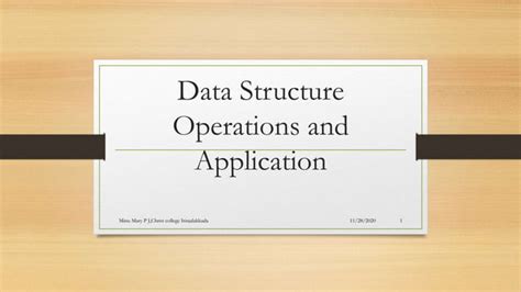 Data Structure Operations Ppt