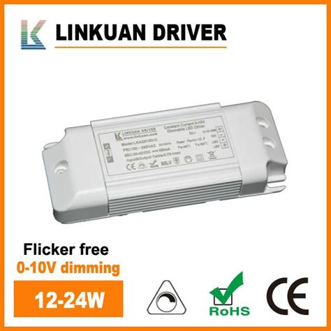 flicker free led driver 0 10v dimming 12 24w lkad018d c linkuan