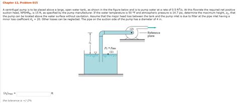 Solved Chapter Problem A Centrifugal Pump Is To Be Chegg Com