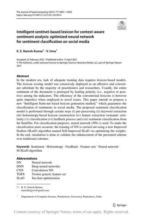 Intelligent Sentinet Based Lexicon For Context Aware Sentiment Analysis