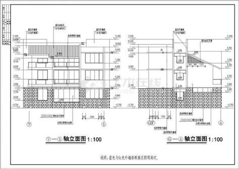 豪华别墅建筑设计施工图（共12张）别墅建筑土木在线