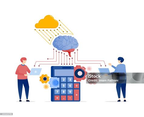 클라우드 기반 학습 기계 뇌 네트워크 및 활성 계산기를 사용하여 ai 모델을 개발하기 위해 수학 및 회계 데이터에 액세스하는
