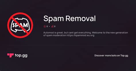 Add Spam Removal Discord Bot The 1 Discord Bot And Discord App List