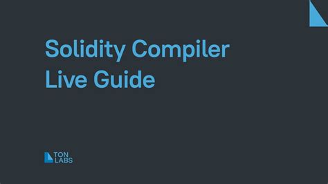 solidity compiler live guide youtube